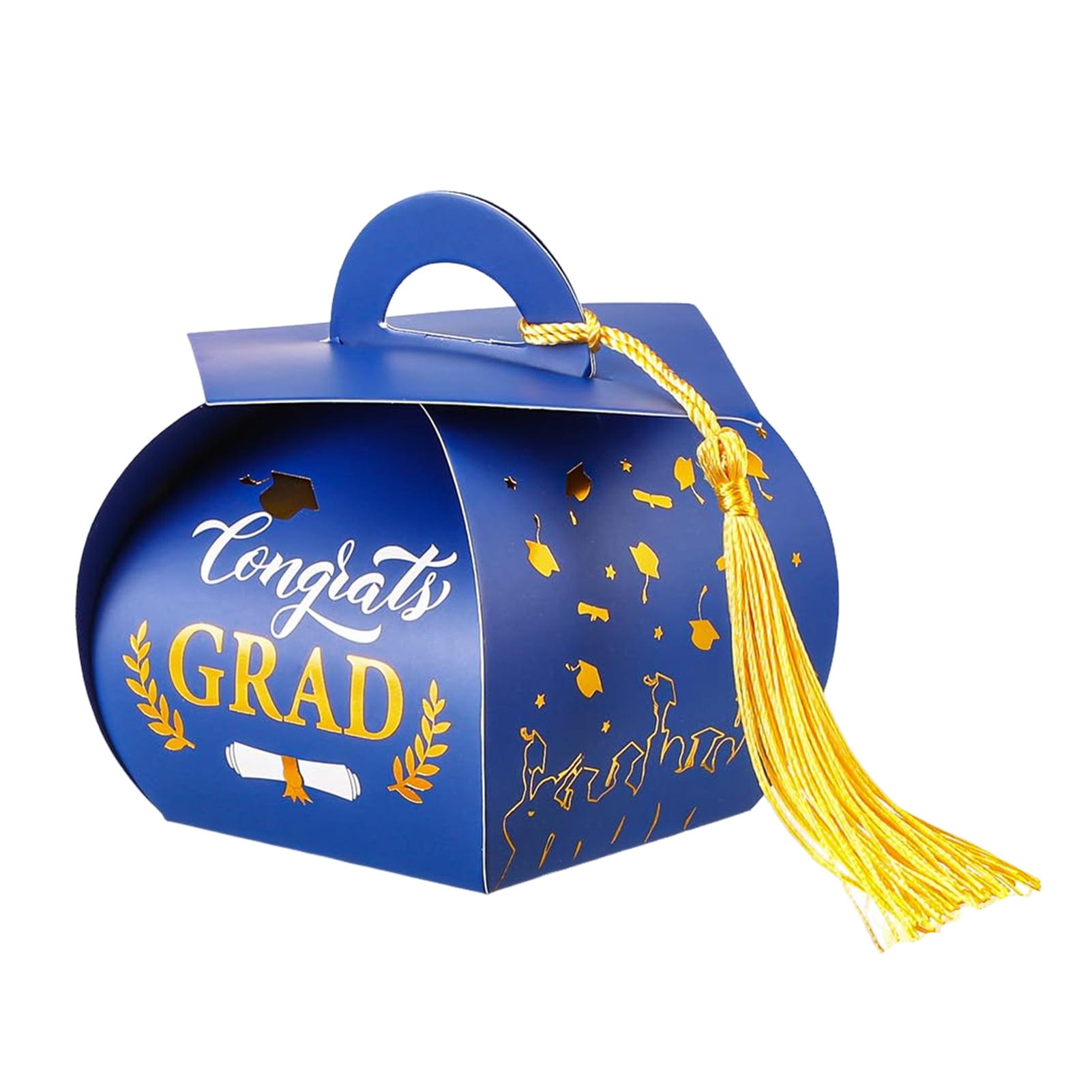 Yinreli Graduation Gift Box 50 Pcs Graduation Candy Box with Tassel ...