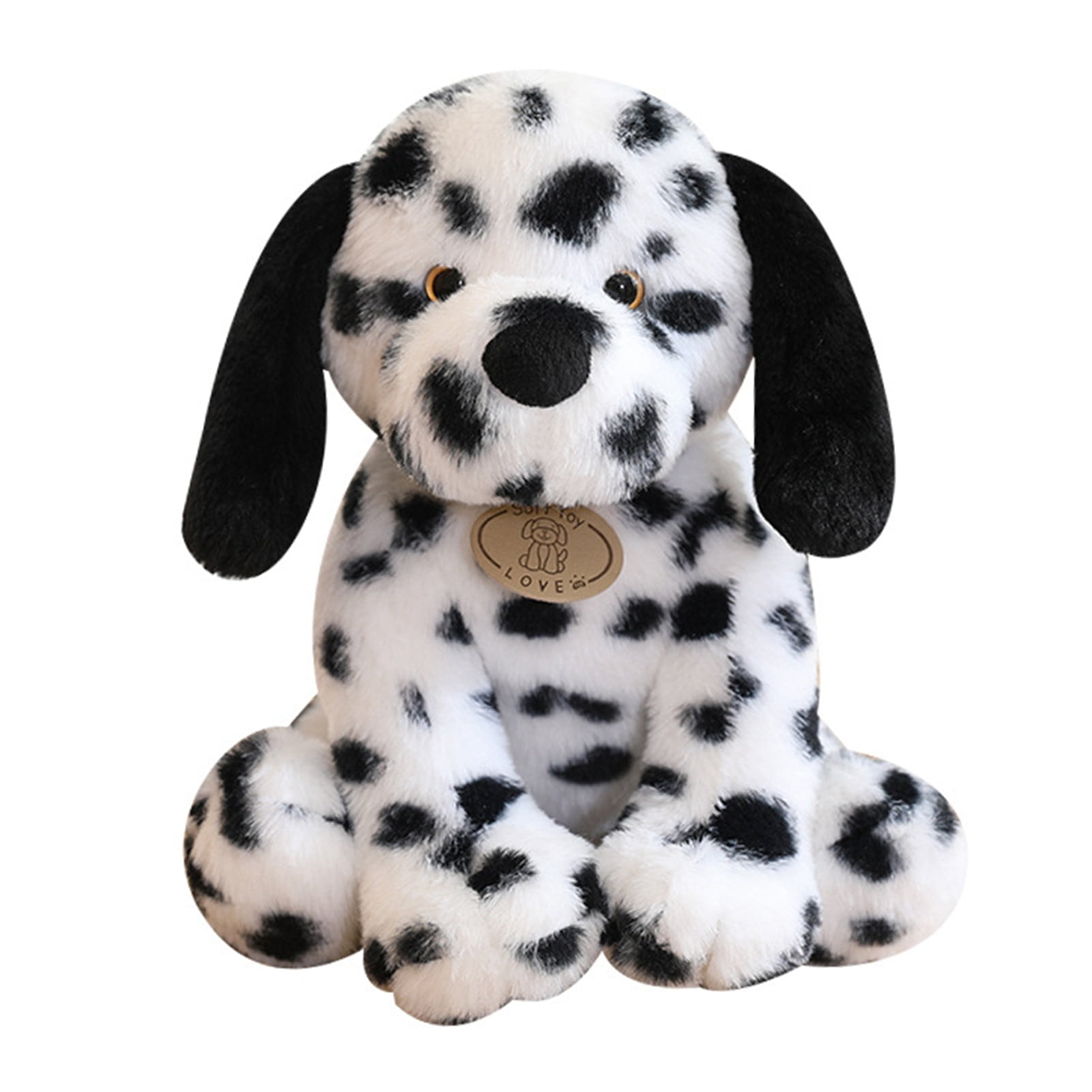 Yinreli Plush Dog Toy Spotted Plush Toy 25cm Soft Stuffed Dog Sitting ...