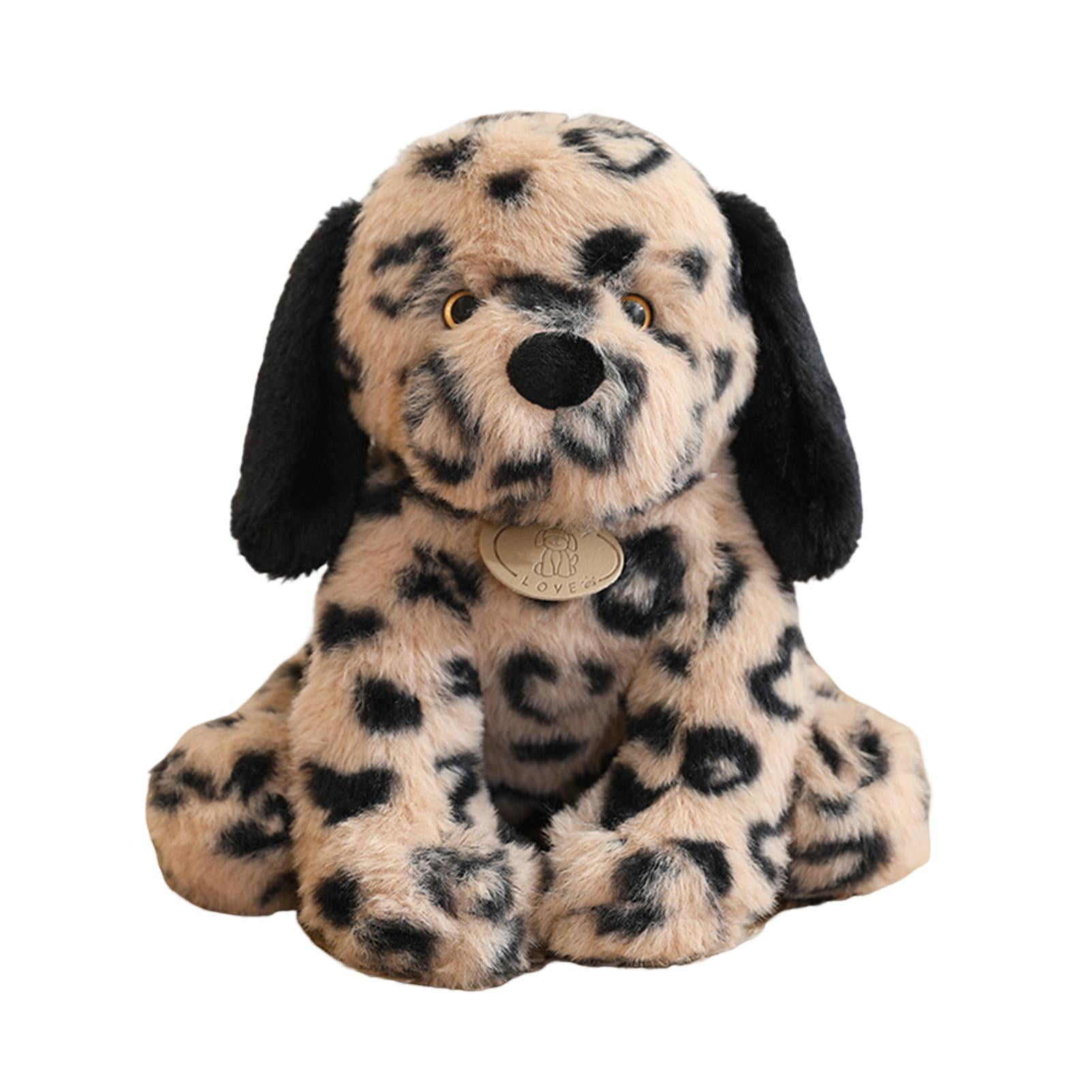 Yinreli Plush Dog Toy Spotted Plush Toy 25cm Soft Stuffed Dog Sitting ...
