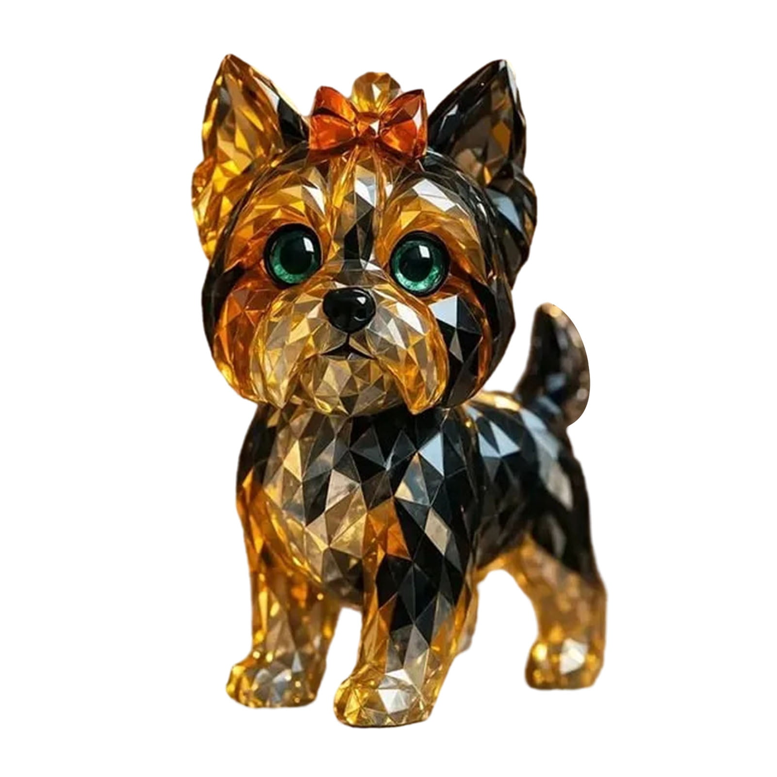 Yinreli Resin Sculpture Handmade Resin Puppy Ornament Elegant Sculpture ...