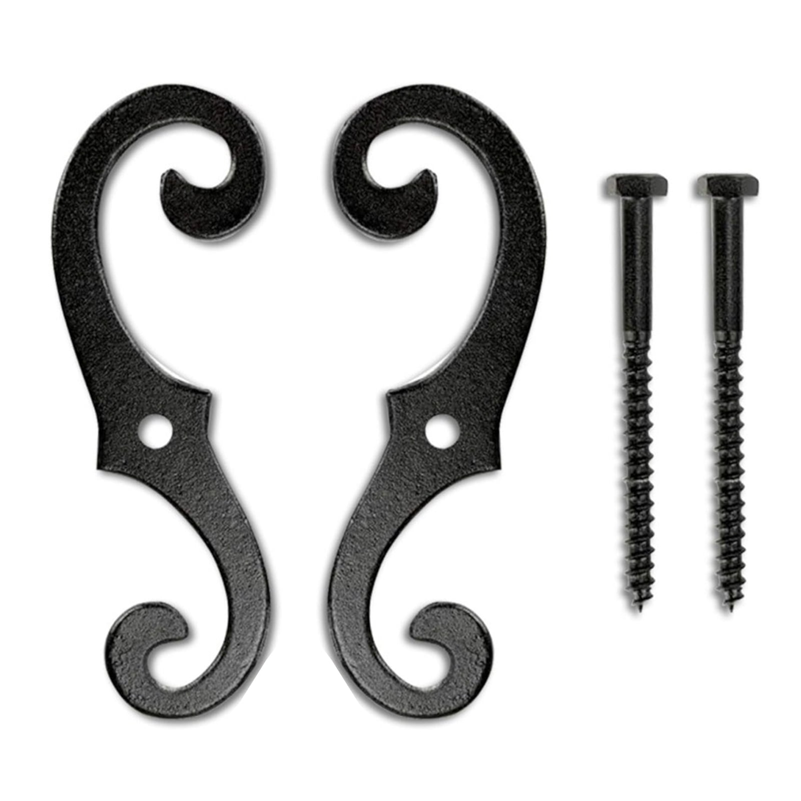 Yinreli S Style Shutter Fasteners 2pcs Cast Iron Shutter Fasteners with ...
