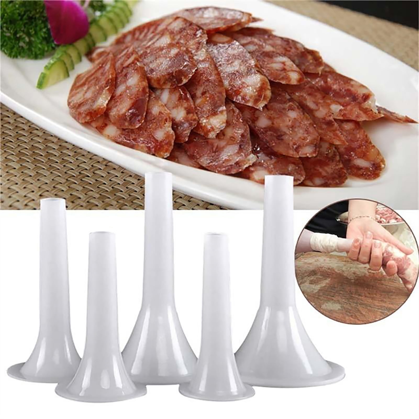 Yinreli Sausage Funnel Smooth Surface Non-stick Food Grade Sausage ...