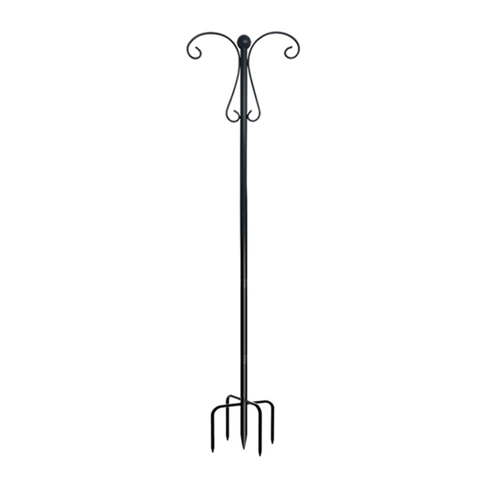 Yinreli Shepherd Hook with Stable Bottom Base Outdoor Shepherd Hook ...