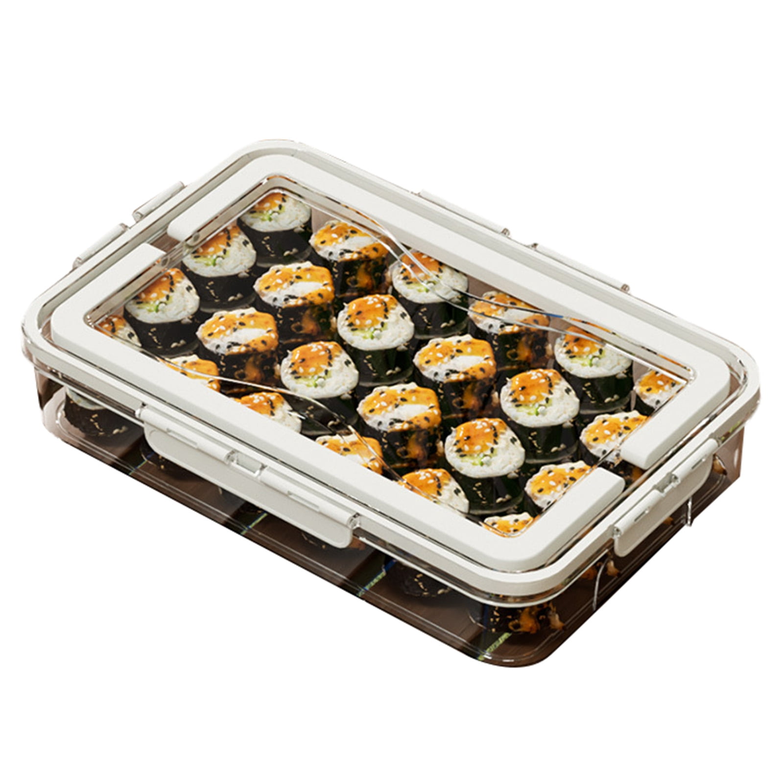 Yinreli Travel Snack Tray Food Storage Box Snack Container with Lid Bpa ...