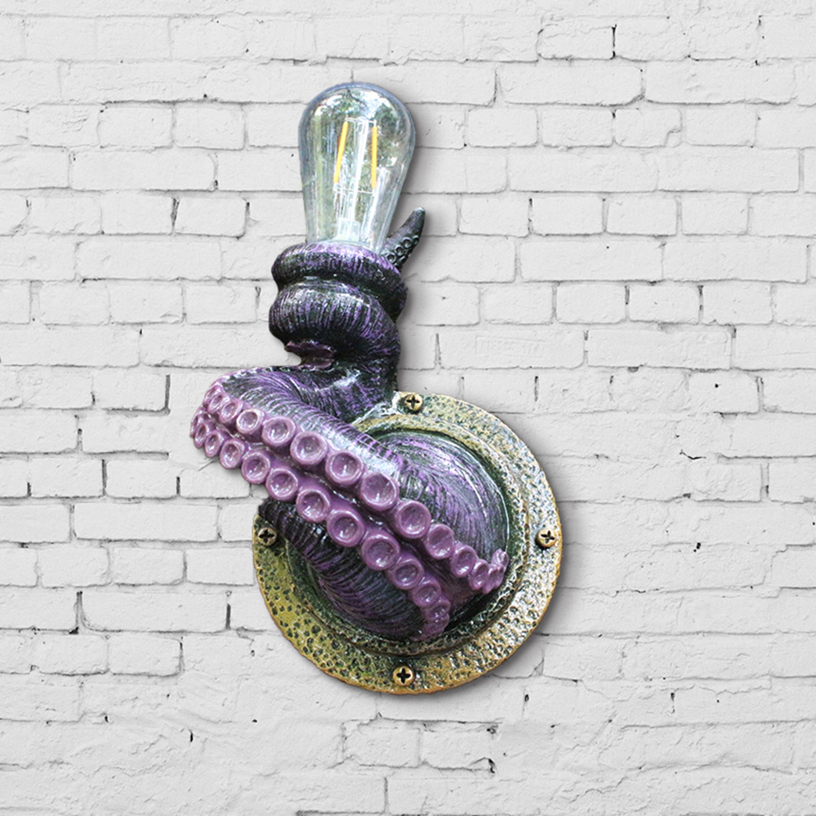 Yinreli Wall Sconce Light Octopus Tentacle Shape Realistic Resin ...