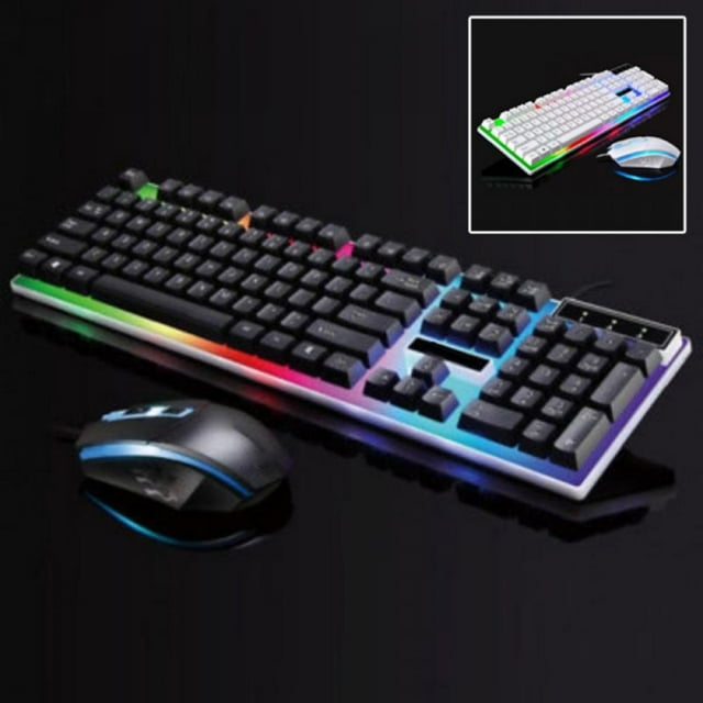 Yinrunx Gaming Keyboard and Mouse Combo Set With Mouse Pad ,Wired USB ...