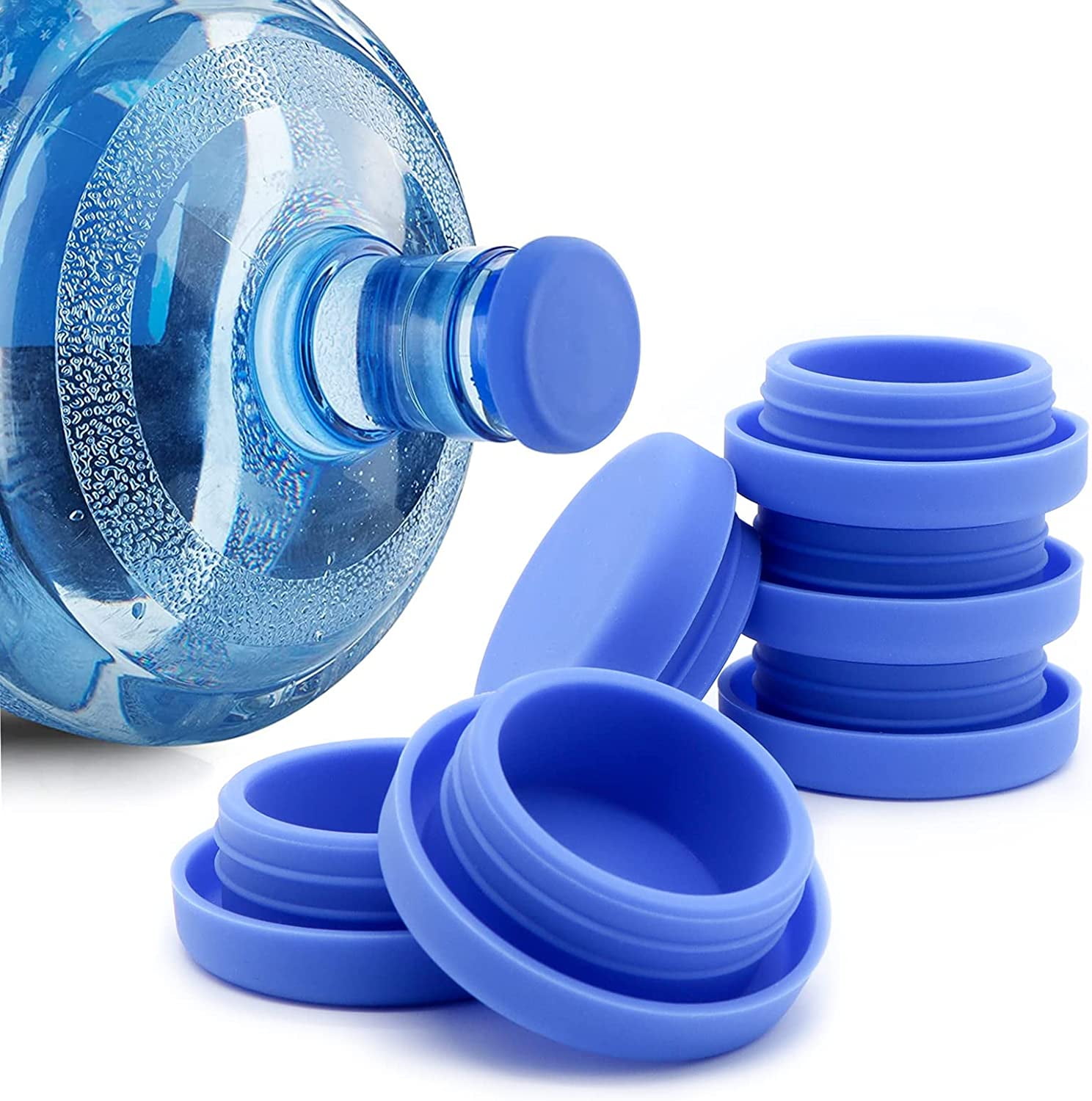 YiokJiar Silicone Water Bottle Caps, Reusable, 55mm, 6 Pack - Walmart.com