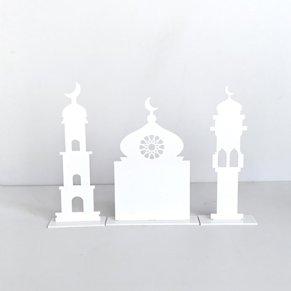 Yiokii Acrylic Islamic Decor Ramadan Karm Mosque Castle Craft DIY Decor ...