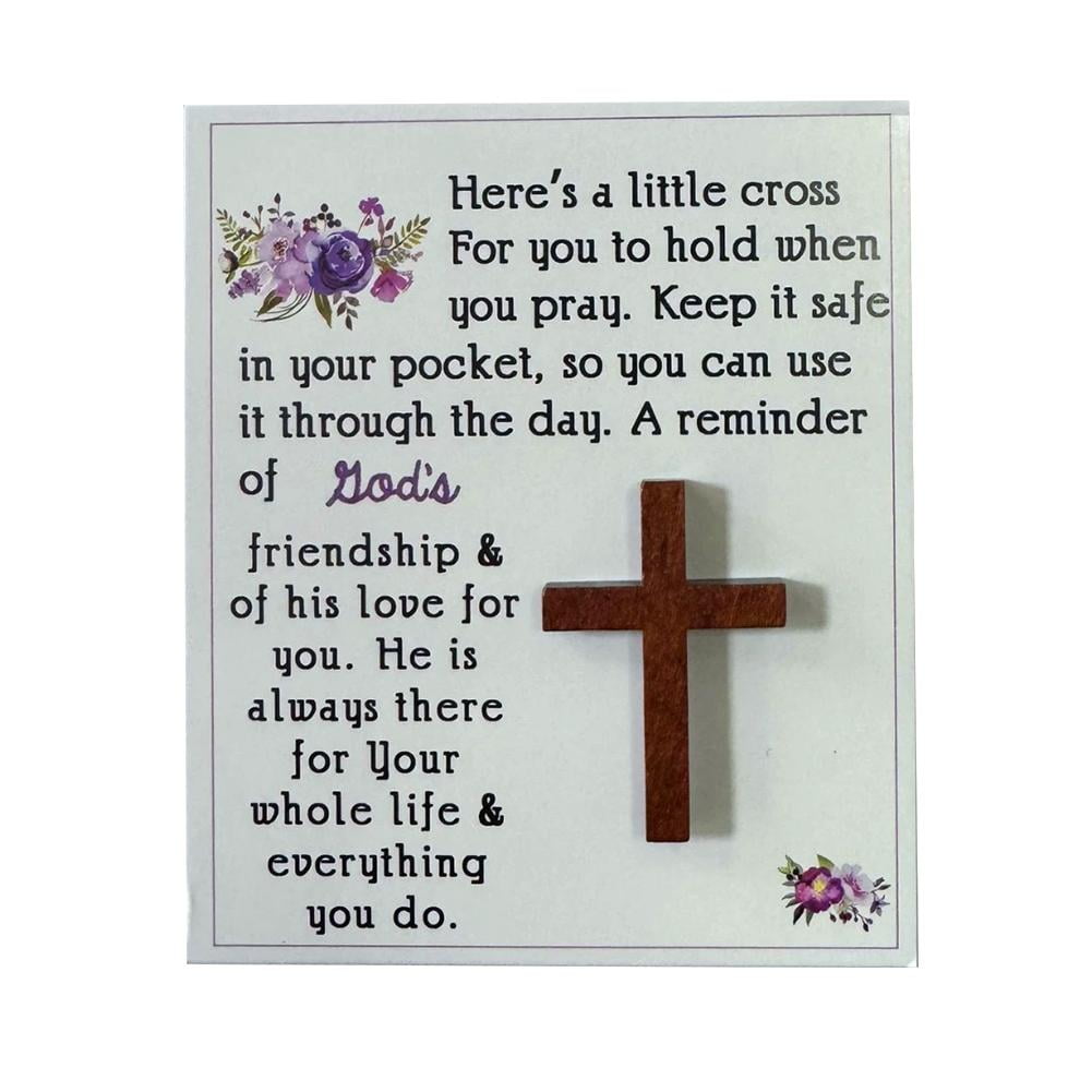 Yiokii Crosses in My Poet Prayer Card, Poet Cross Commemtive Card ...