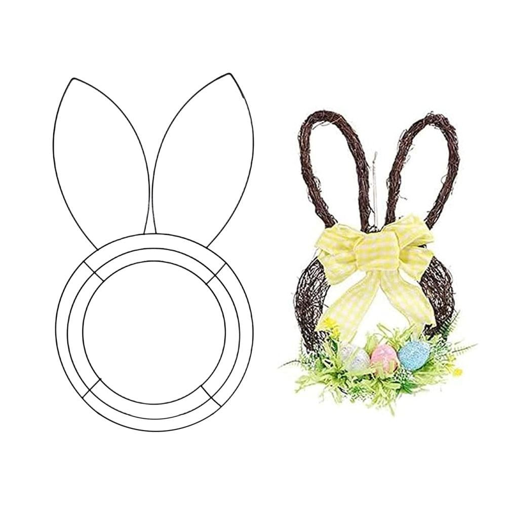 Yiokii Easter Wreath Form,Bny Shaped Wreath Form,Easter Wire Wreath ...