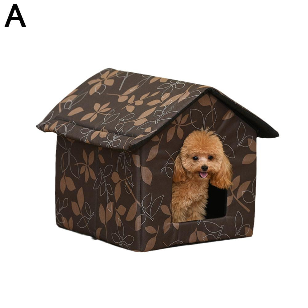 Yiokii QHUD Cat House for Outdoors,Weatherproof Cat Cave Pet Shelter ...