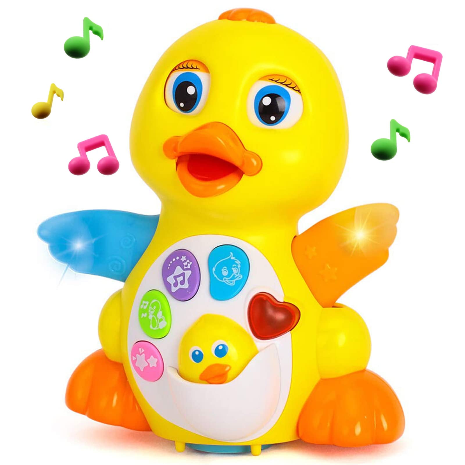 Yiosion Musical Flapping Yellow AIF9 Duck Interactive Action ...