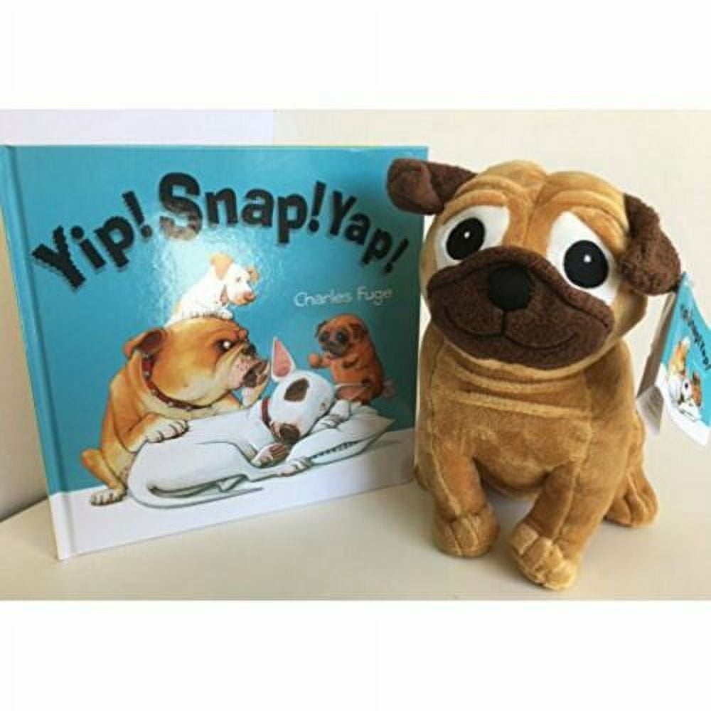 Yip Snap Yap Pug Dog Plush & Book Kohls 12" Soft Stuffed Charles Fudge ...