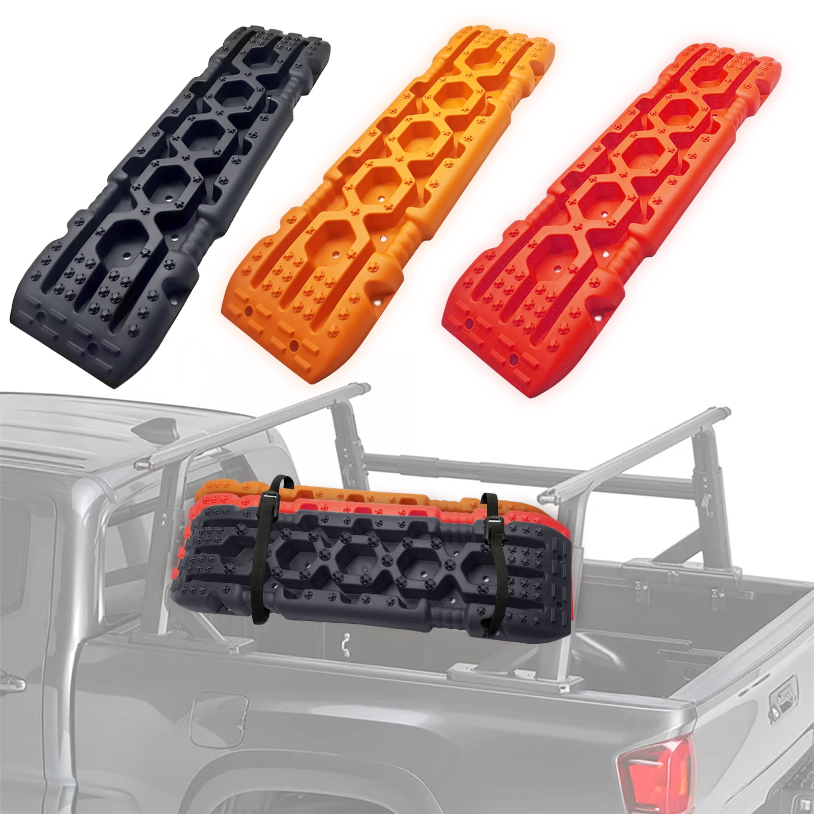 Yipinau Off Road Recovery Boards, 2Pcs Traction Boards for Sand Mud ...