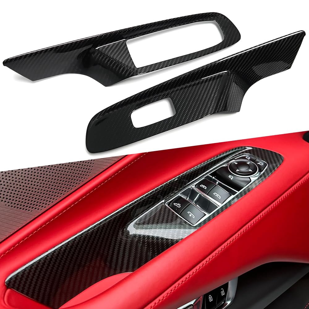 Yipmotiv Car Window Lift RRF12 Switch Panel Cover Trims for C8 Corvette ...