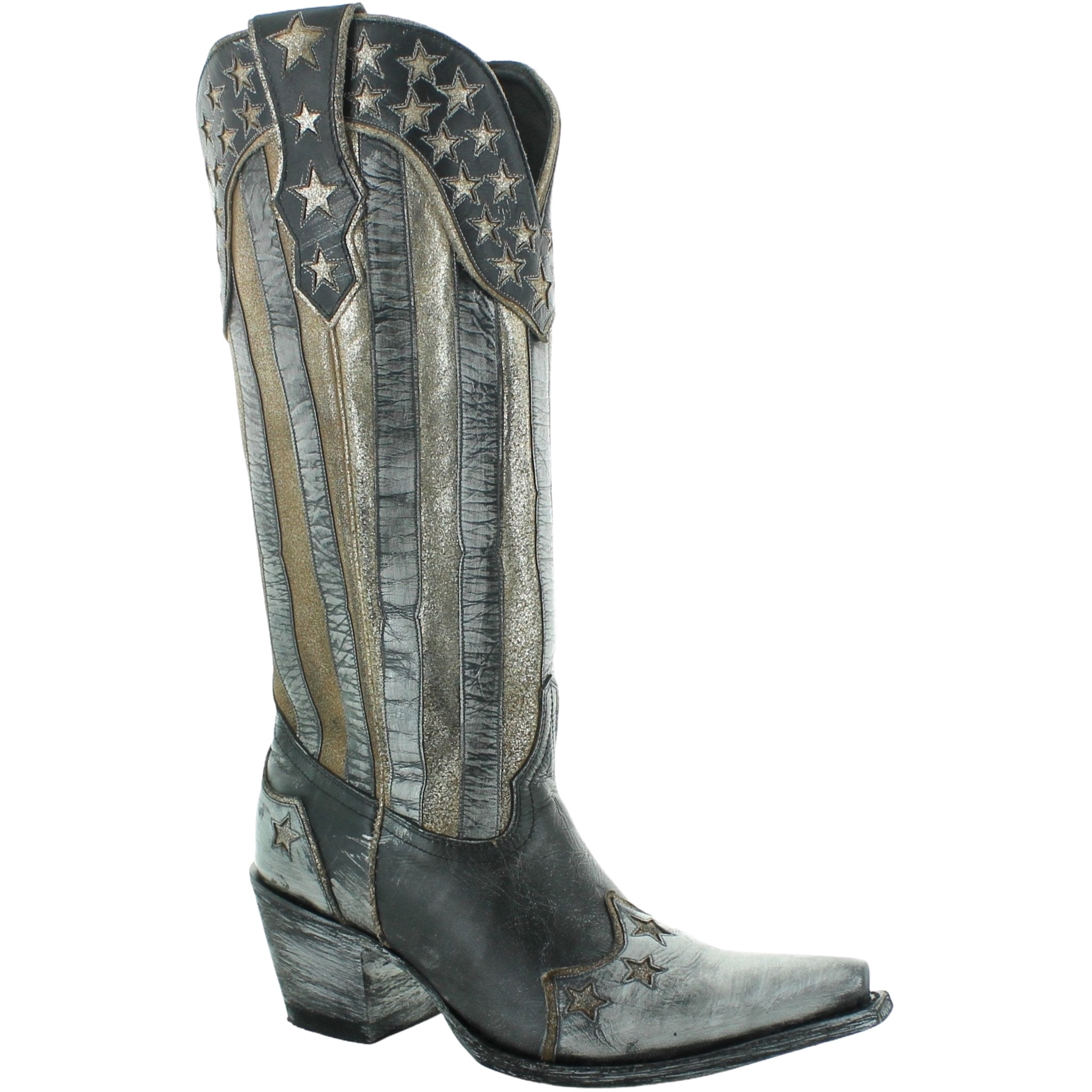 Yippee Ki Yay by Old Gringo Ladies Bloom Stars Stripes Boots YL470-1 ...