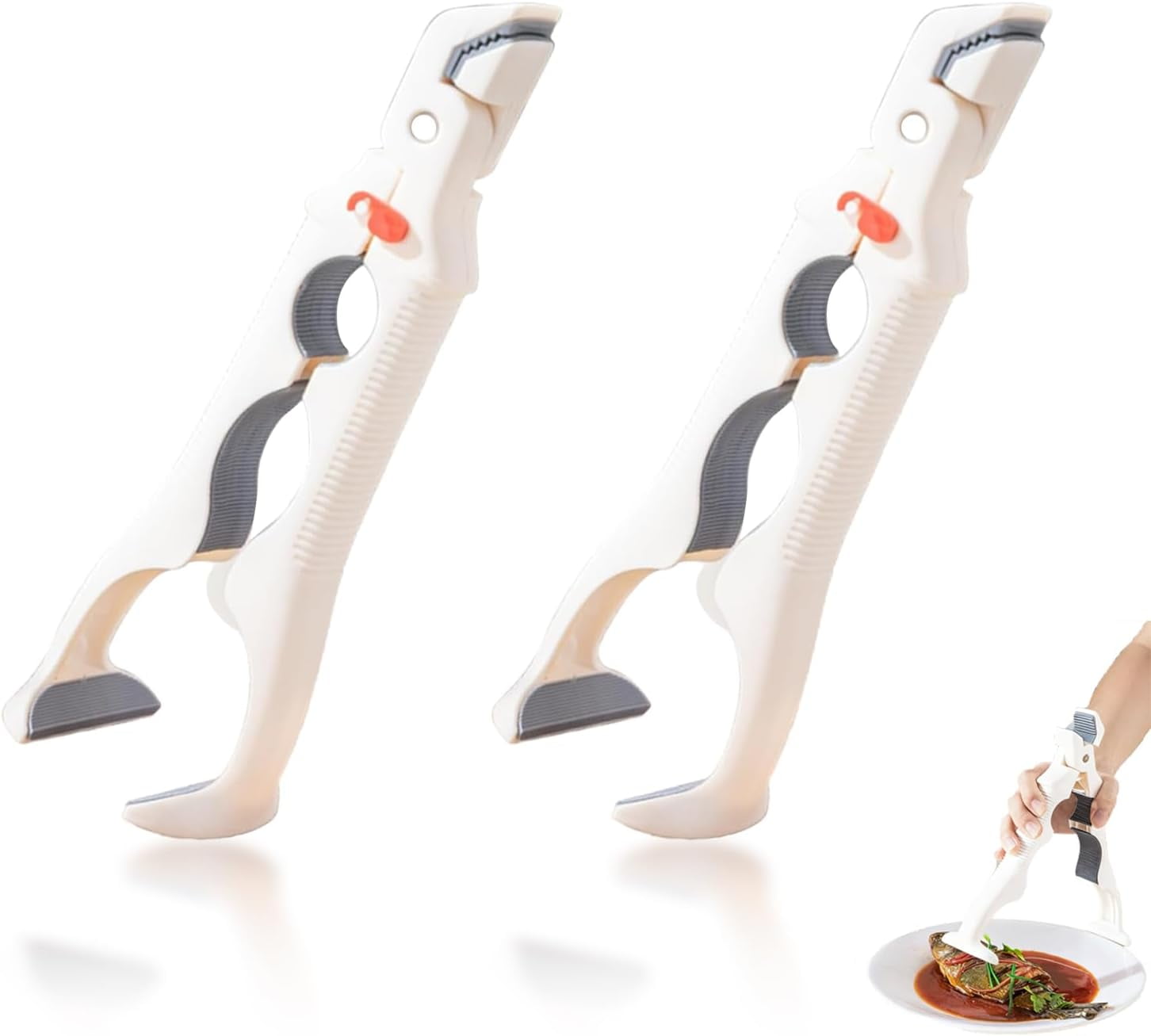 Yippzo 2 Pack 3-In-1 Hot Plate Gripper, Hot Plate Gripper Tool for Oven ...