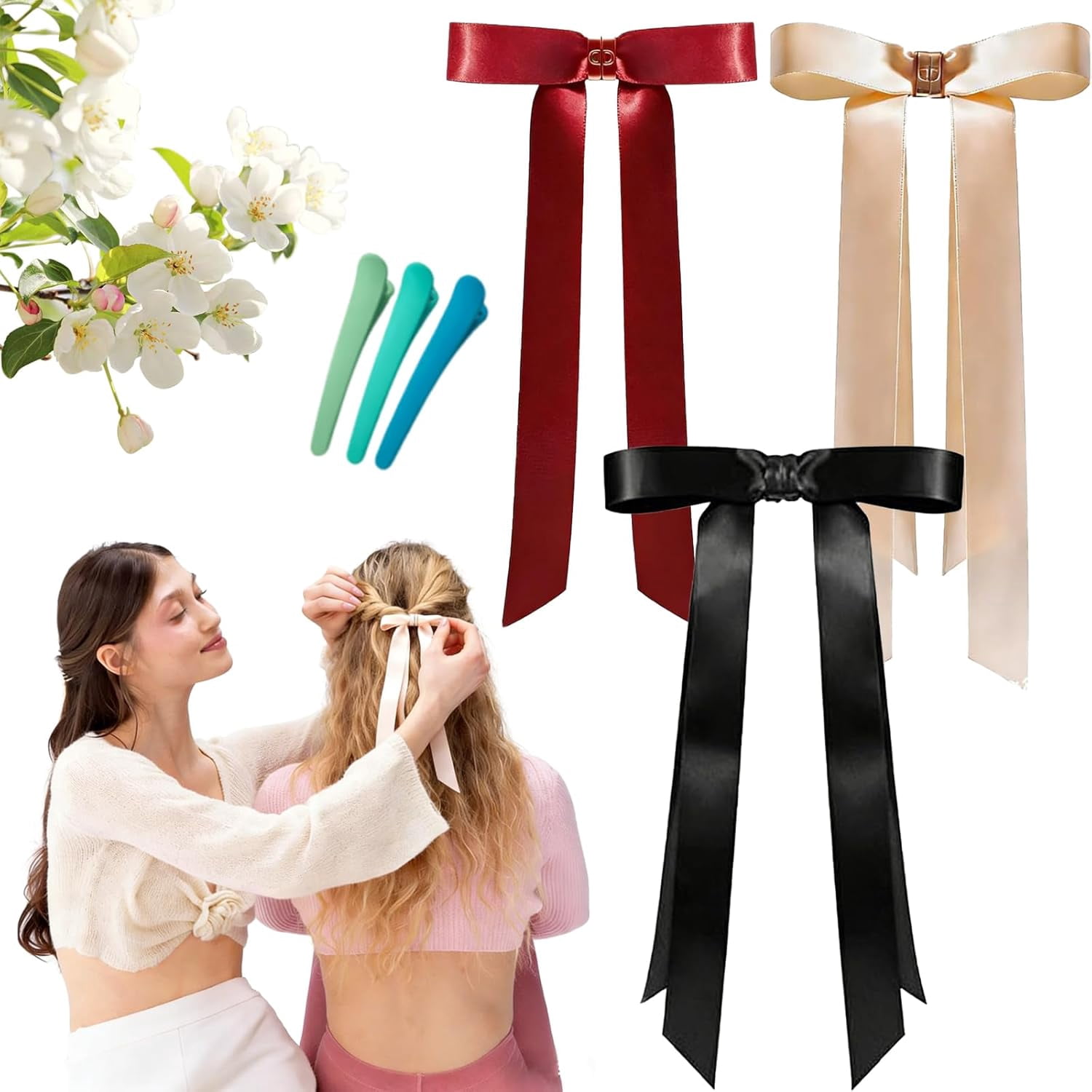 Yippzo 2026 Magnetic Bow Hair Clip - Strong Hold No-Slip Magnetics ...