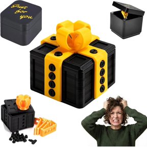 Funny Push Panic Button Alarm Practical Joke Alert Novelty Office Prank ...