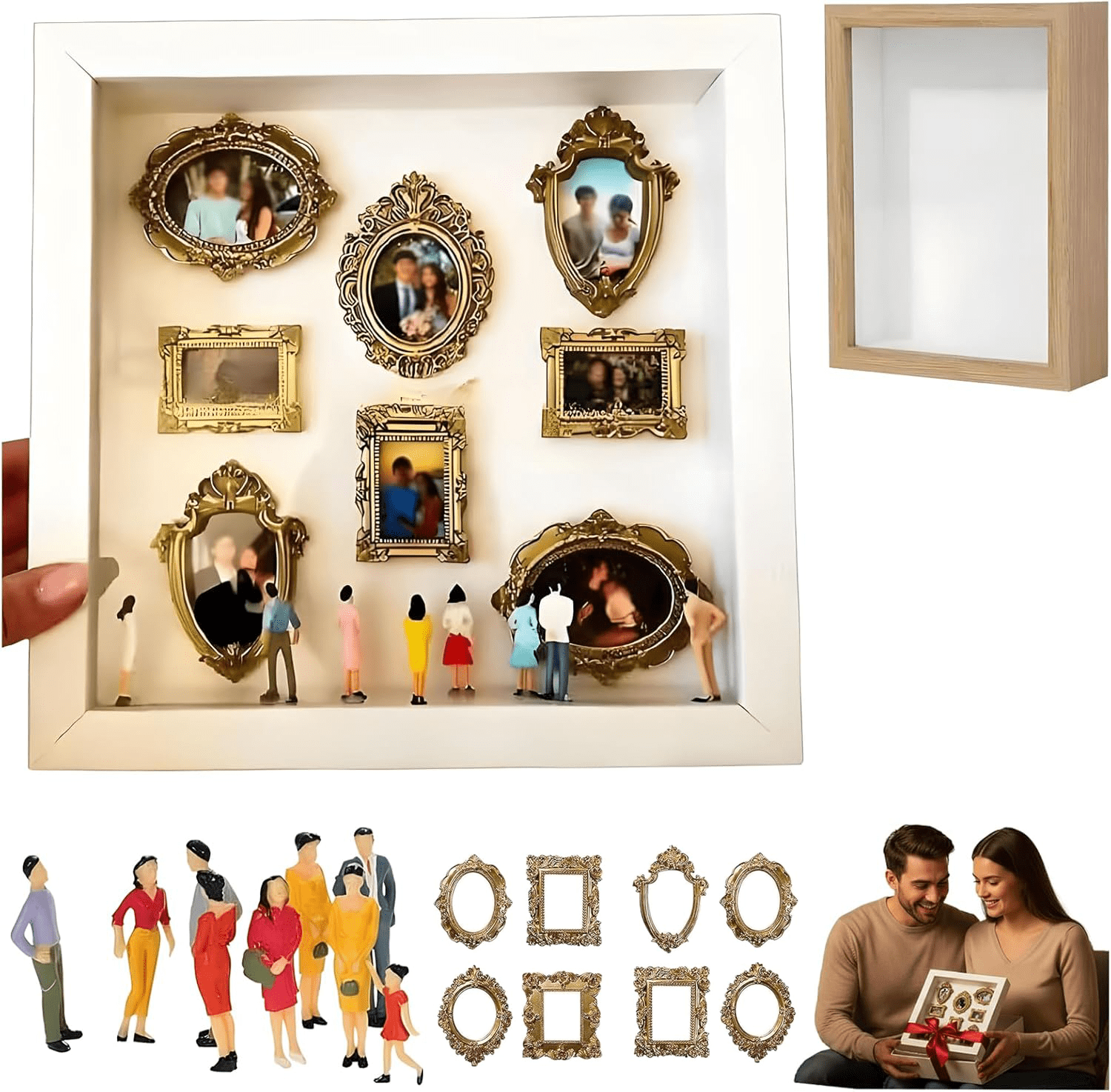 Yippzo DIY Mini Museum Silhouette Box - Retro Mini Photo Frame ...