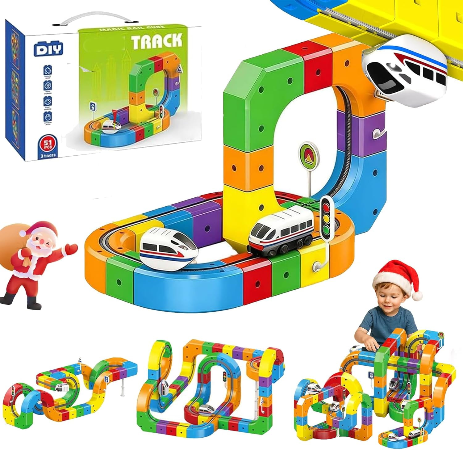 Yippzo Electric Train Routes with Mix-and-Match Cubes, Track Fusion ...