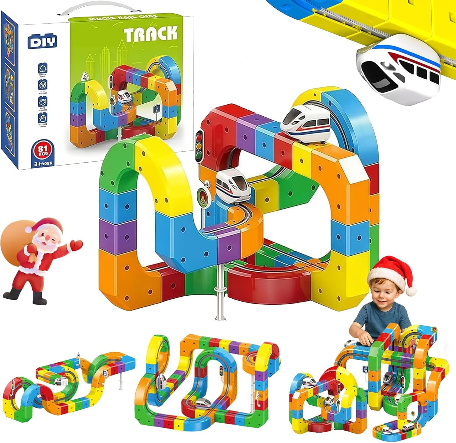 Yippzo Electric Train Routes with Mix-and-Match Cubes, Track Fusion ...