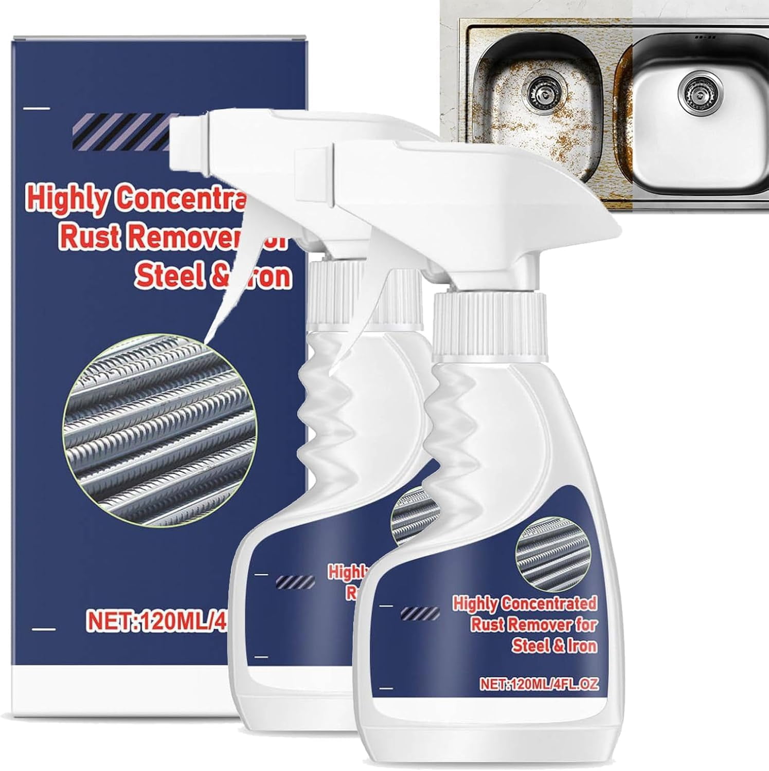 Yippzo High Performance Rust Remover for Metal, Rust Remover Metal ...