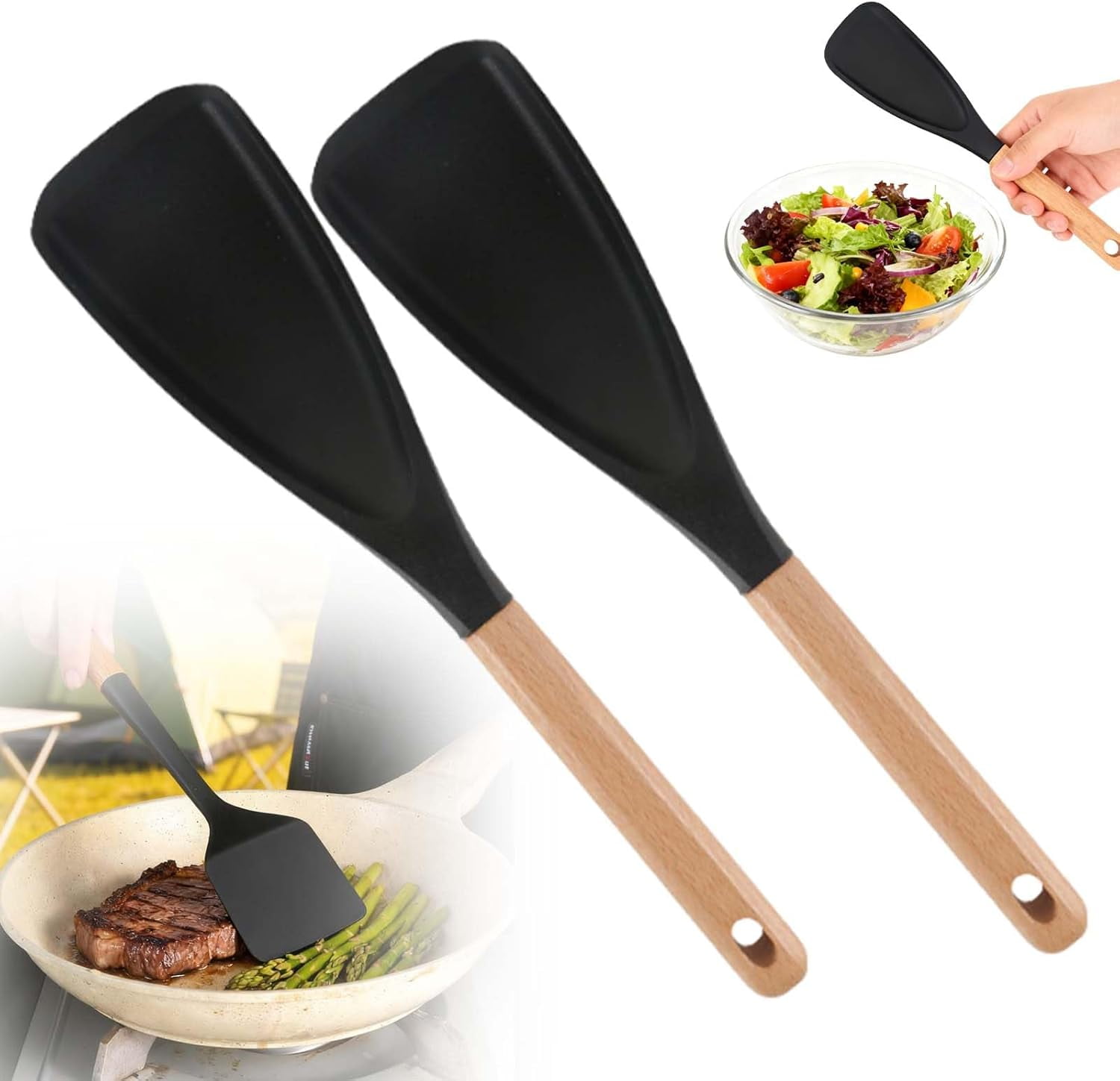 Yippzo Multifunction Spatula Cooking Spoon, 2026 New Silicone Nonstick ...