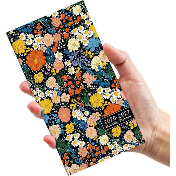 Yippzo Pocket Calendar 2026-2027 for Purse, Two Year Monthly Planner ...
