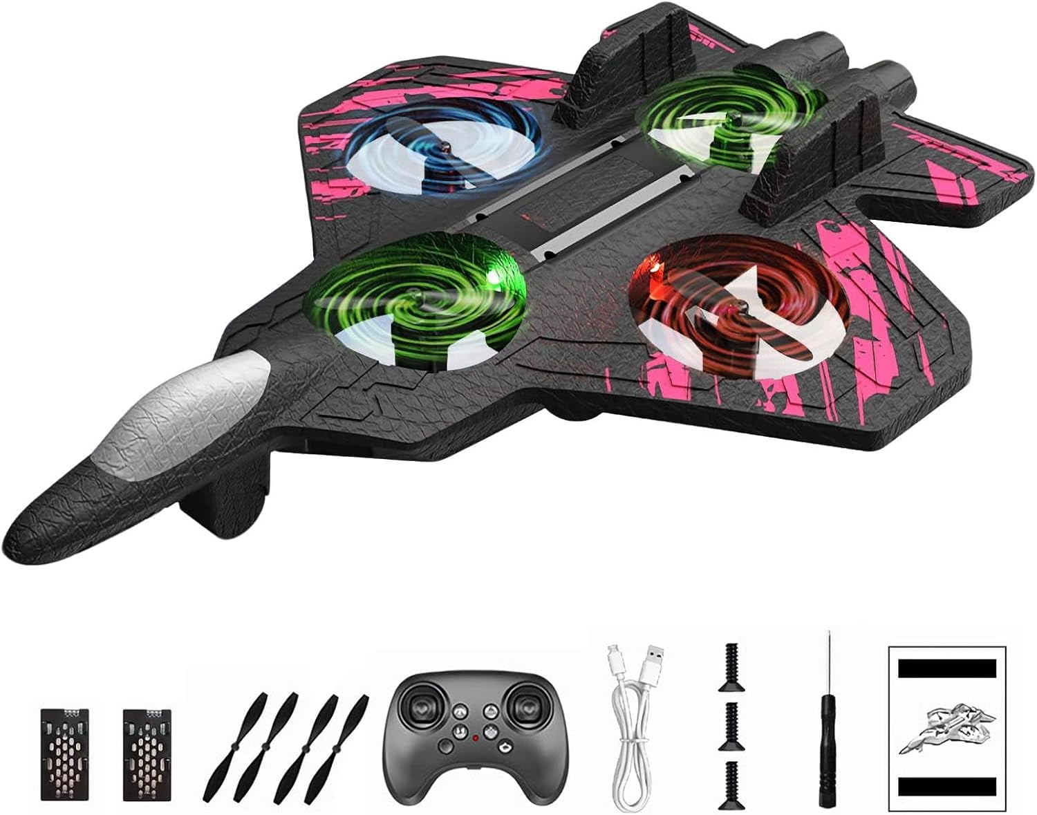 Yippzo Remote-Controlled Fighter Jet 2.4ghz Foam Remote Control ...