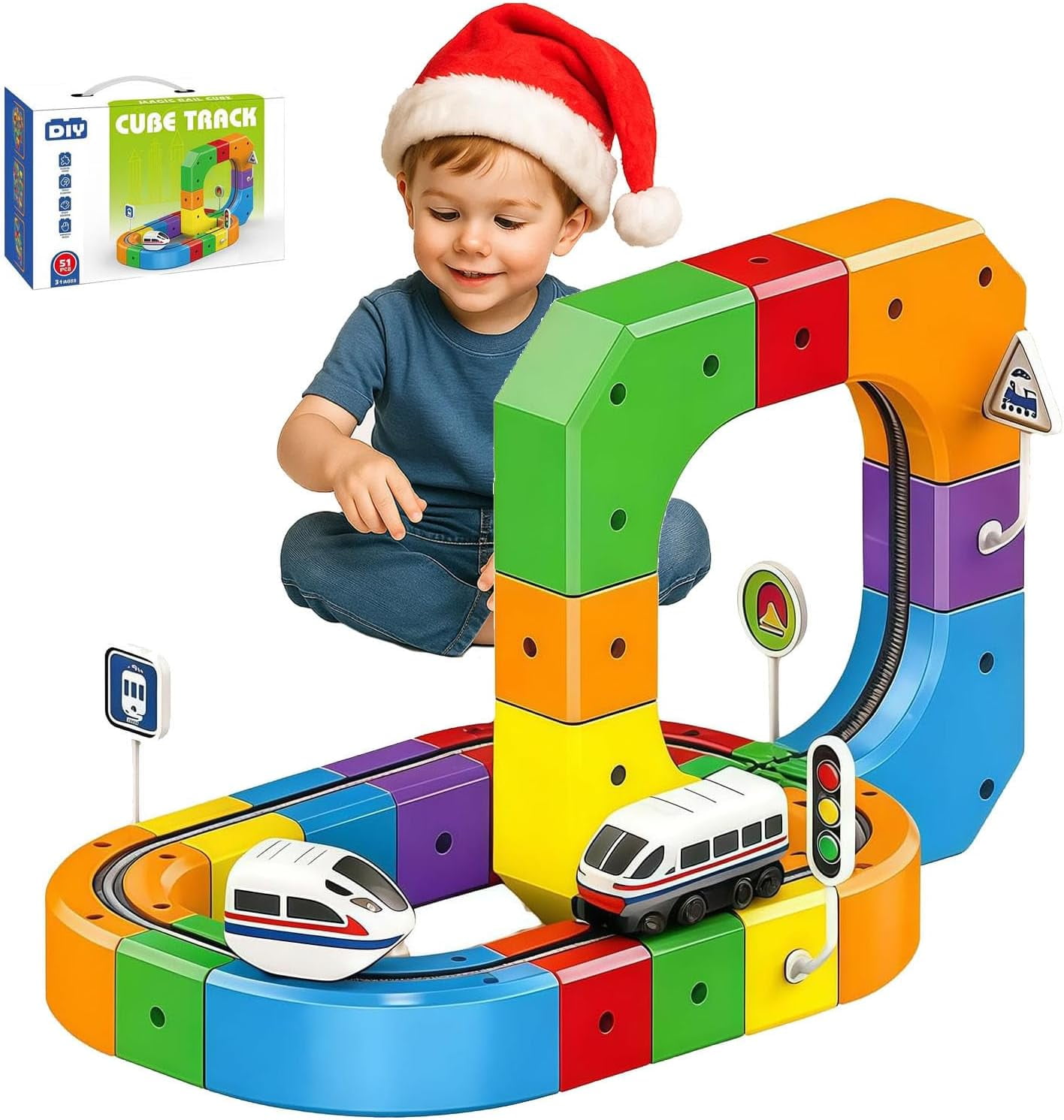 Yippzo Track Fusion, Trackfusion Train - Electric Train Set, 3D Train ...