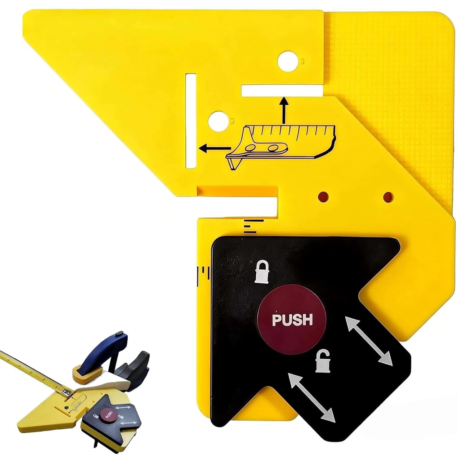 Yippzo Trim Carpentry Aid, Adjustable Reveal Trim Installation Tool ...