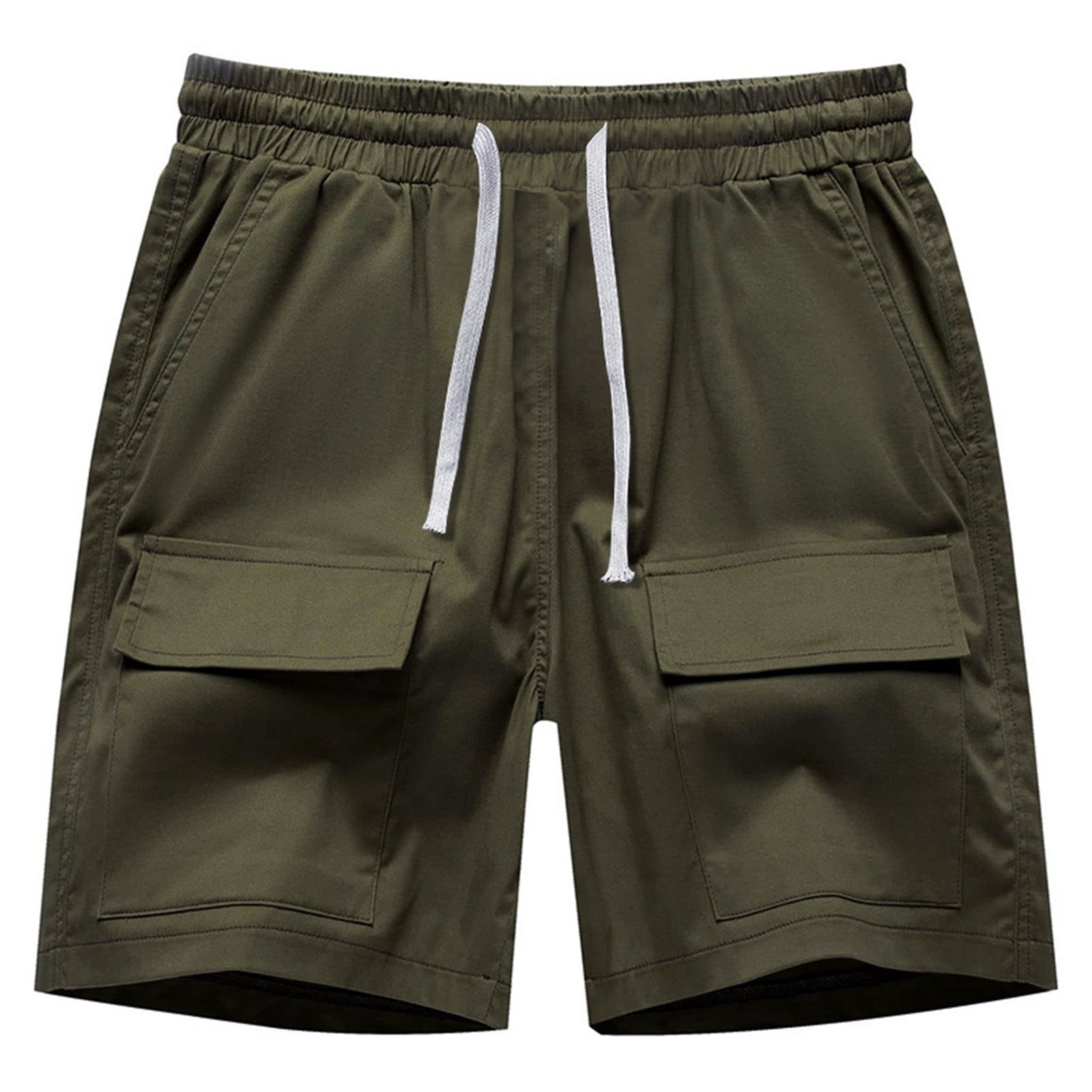 Yiquka Men‘s Cotton Elasticated Comfort Waist Recycled Fabric Shorts ...