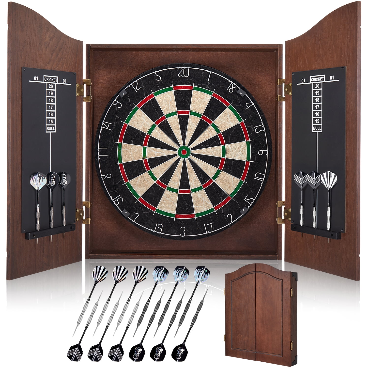 Yirinatek Sisal Dart Board Cabinet Sets, Decorative Dart Boards for ...
