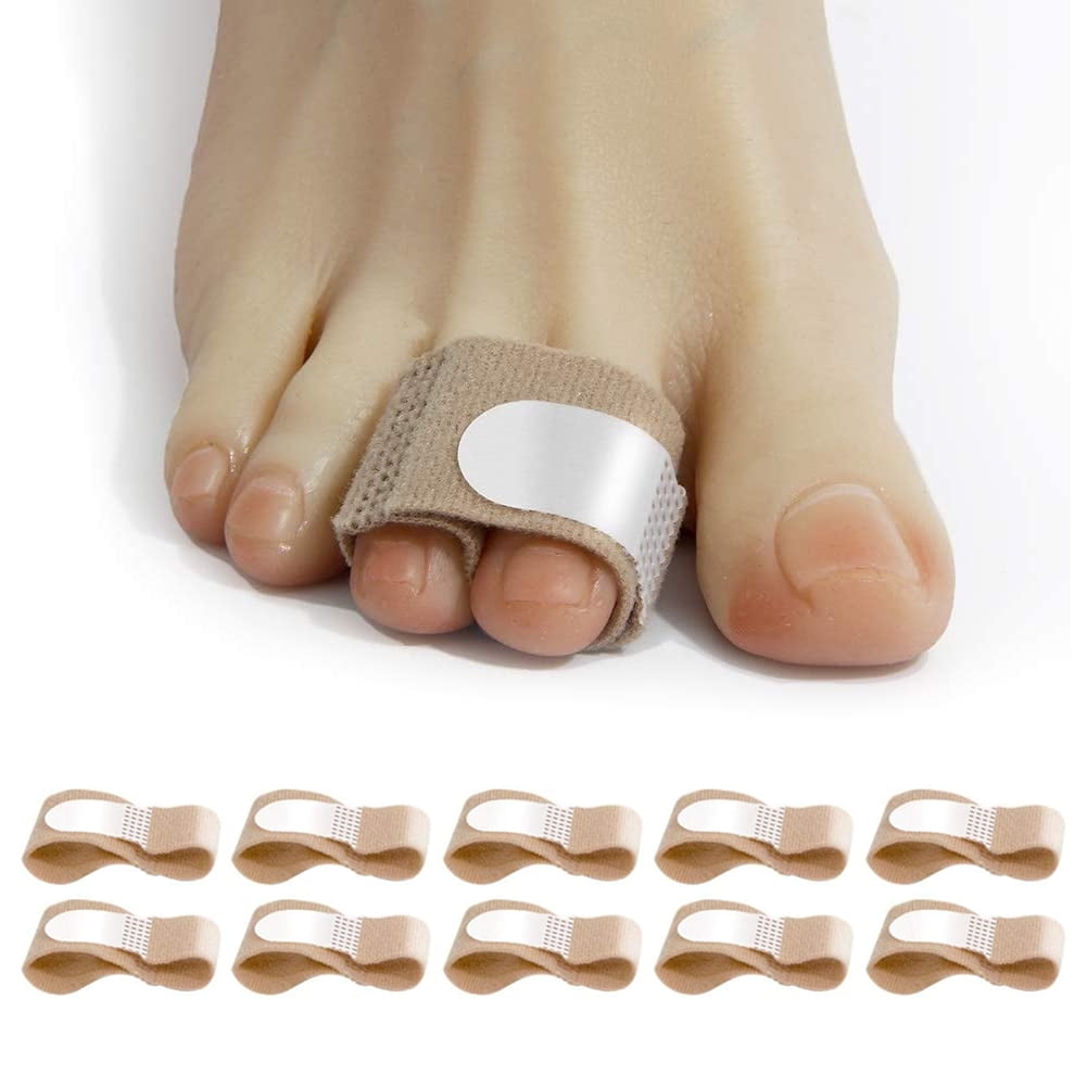 Yirtree 10 Pieces Broken Toe Wraps, Cushioned Bandages, Hammer Toe ...