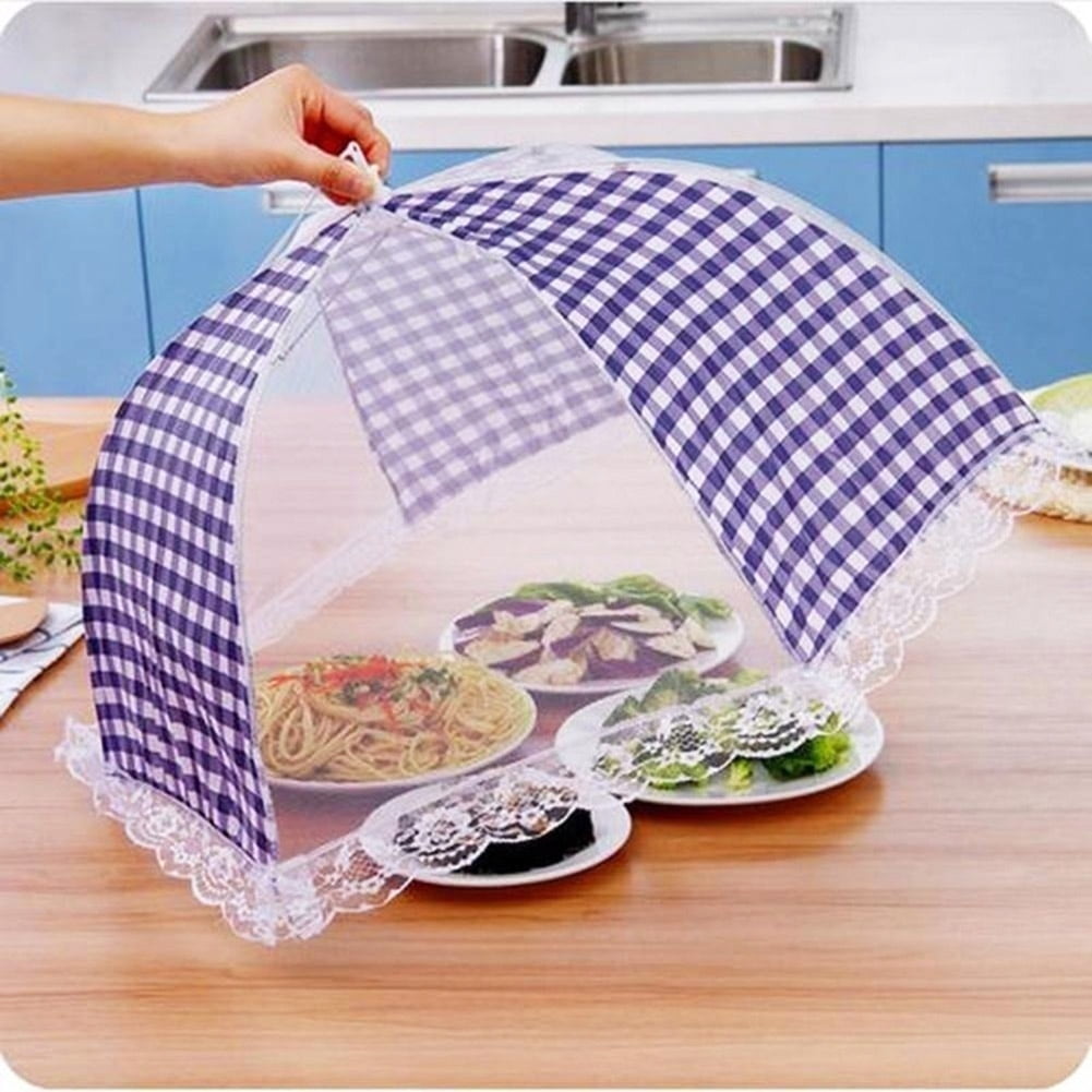 Yirtree 18inch Round Grids Foldable Mesh Anti Fly Mosquito Dining Table ...