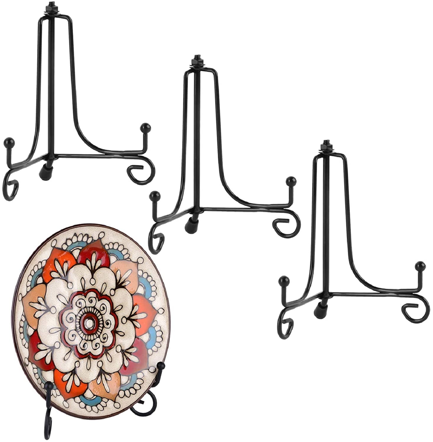 Yirtree 1pc 4/6/8/10/12in Upgraded Anti-Slip Plate Stands for Display ...