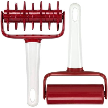 Unique Bargains 8.7" x 4.7" Kitchen Bread Pizza Pastry Hand Held Dough Roller Docker Plastic ...