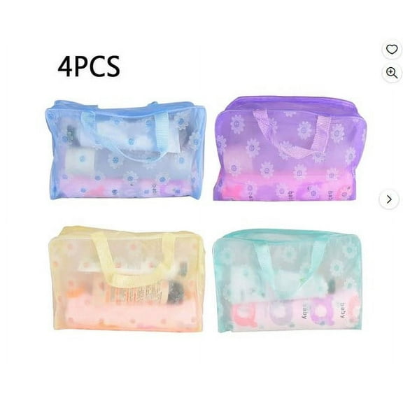 Clear Makeup Bag Kadlawus Clear Makeup Bag, Waterproof Travel Cosmetic ...