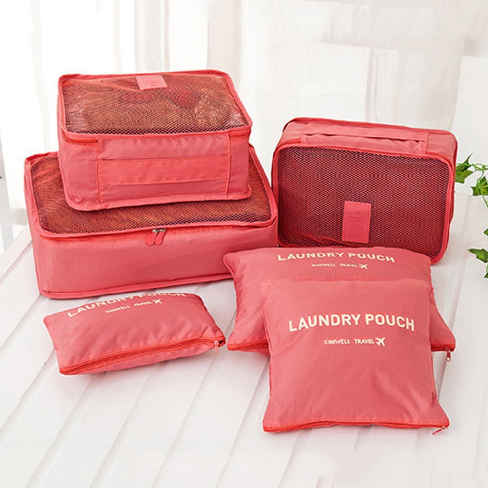 Yirtree 6Pcs Waterproof Travel Storage Bags Clothes Packing Cube ...