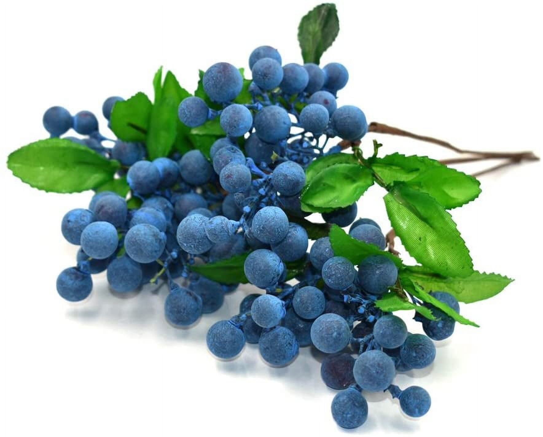 Yirtree Artificial Berries, 4 Pcs Simulation Flowers Lifelike Blueberry ...