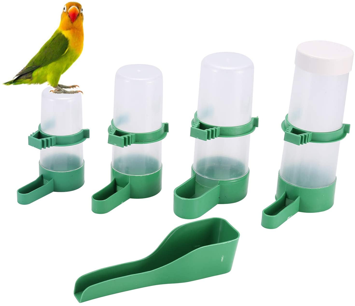 Yirtree Automatic Bird Feeder Water Dispenser Set, Food Bowl Bottle ...