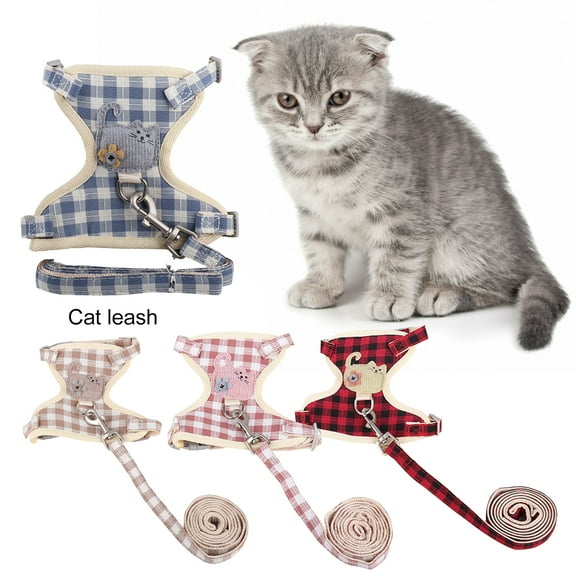 Cat Harness and Leash Set, Secure Vest-Style for Kittens & Small Cats ...