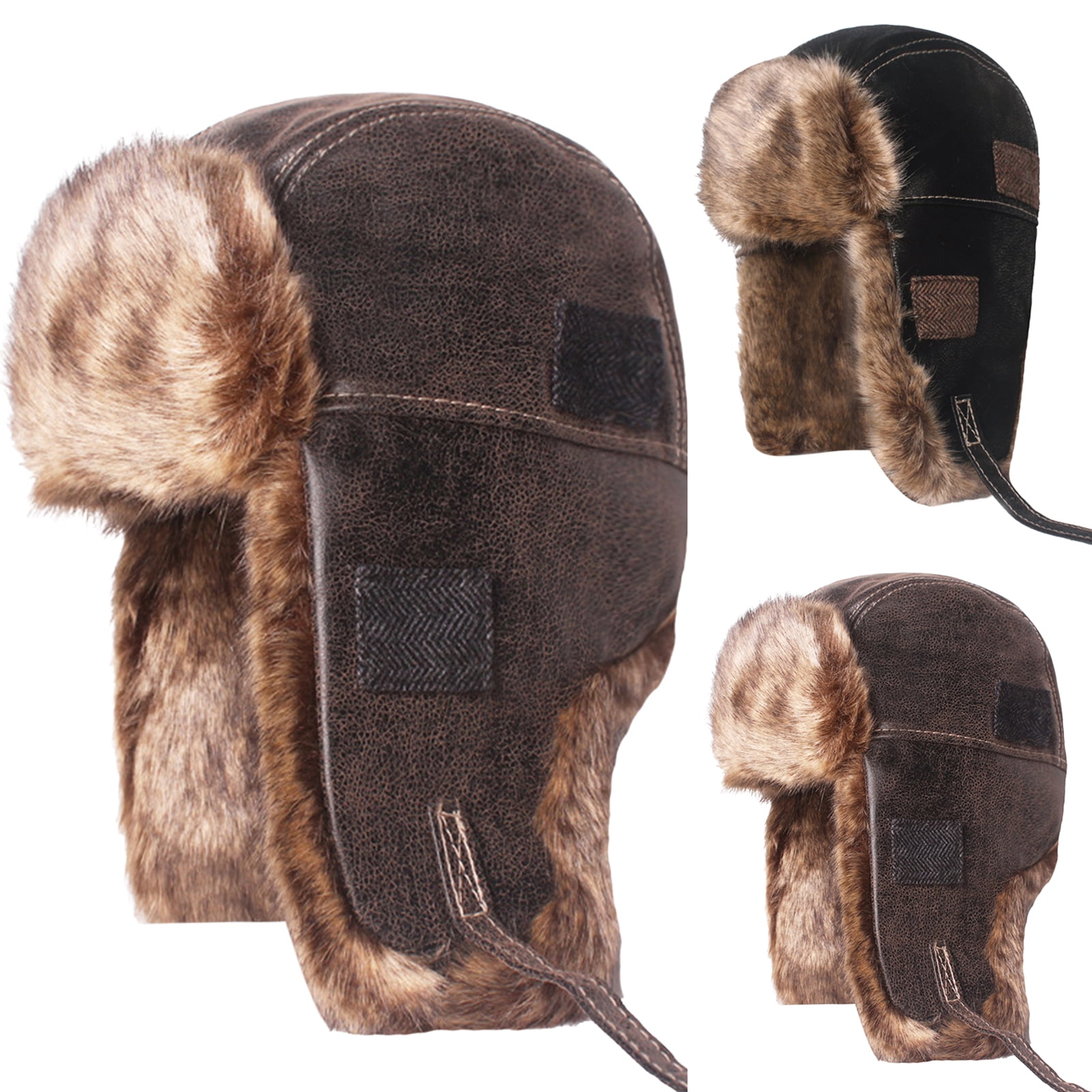 Yirtree Earflap Hat Warm Winter Hats Hunting Hat with Mask Ear Flaps ...