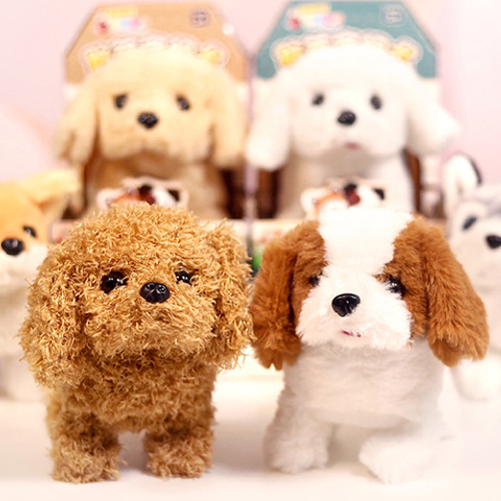 Yirtree Electronic Pets Kids Girls Plush Interactive Dog, Walking ...