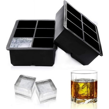 Big Block Silicone Ice Cube Tray Large 2"X2" Red Party Bar Cocktails ...