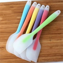 SHSID Rice Spoon Silicone Spatula Wooden Handle Heat Resistant Nonstick ...