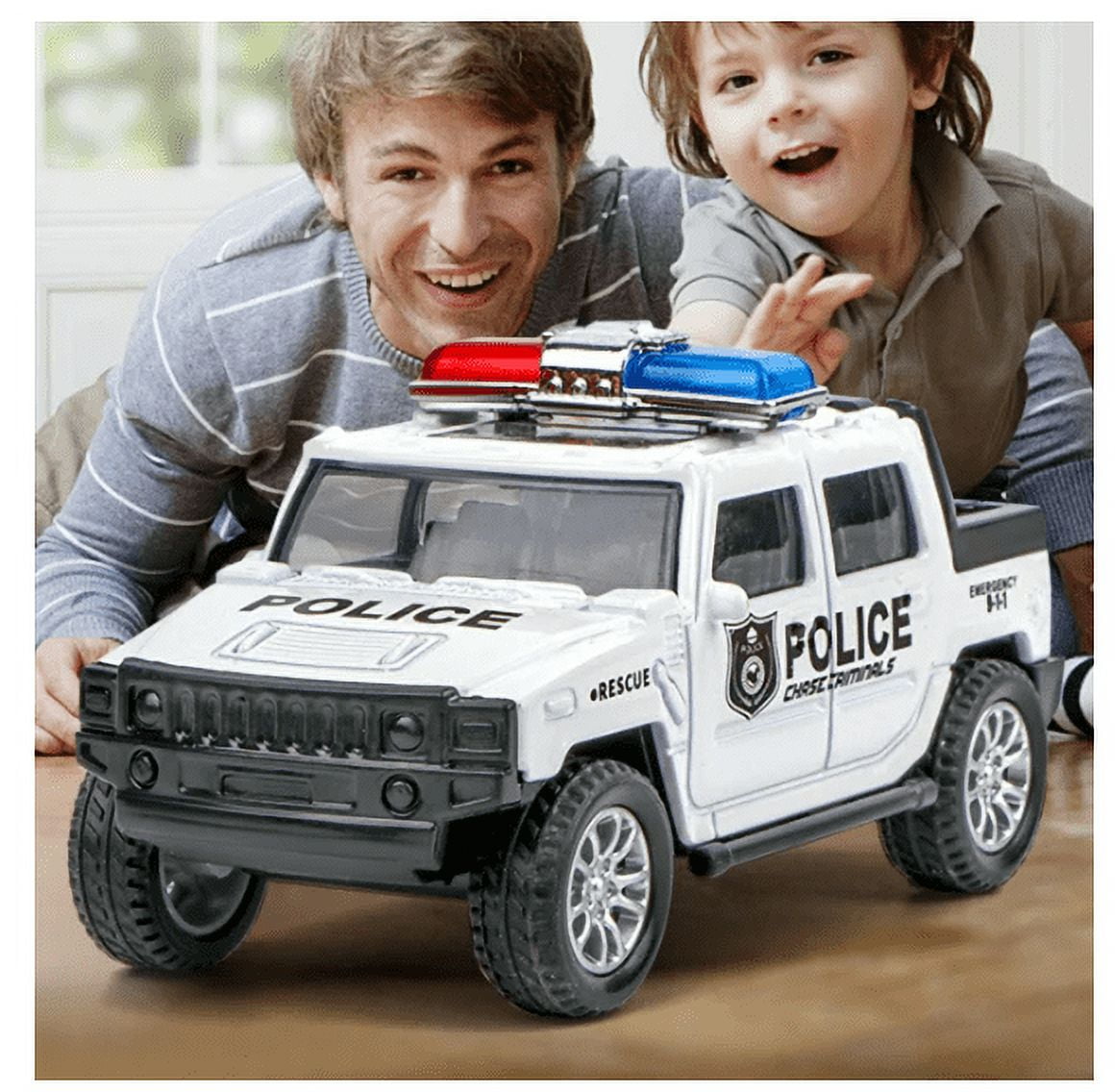 Yirtree Simulation Pull Back Police Car Play Vehicle - Walmart.com