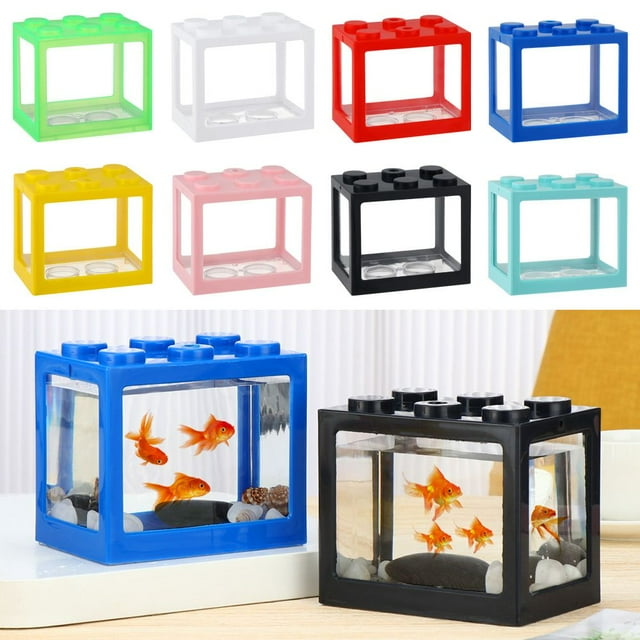 Yirtree Small Fish Tank, Mini Fish Tank Stackable Cube Tank , Ant ...