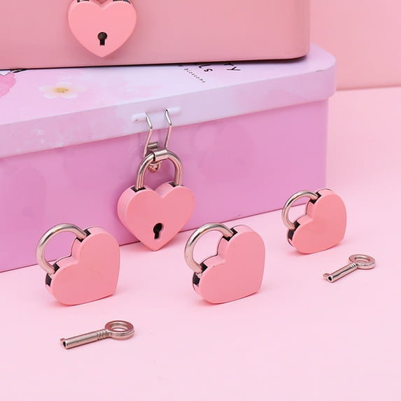 Yirtree Small Lock with Keys, Heart Lock Mini Lock, Locker Decor Diary ...